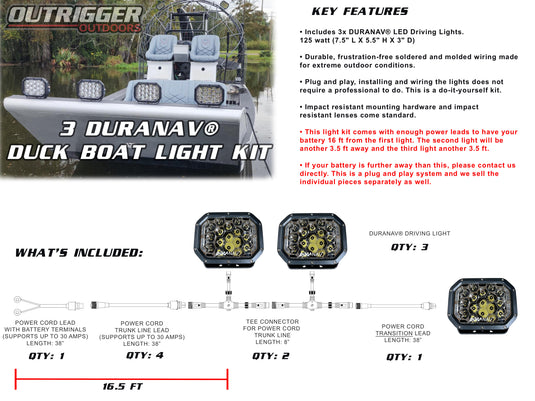 Duck Boat Lights & Light Bars for Duck Hunting | Outrigger Outdoors