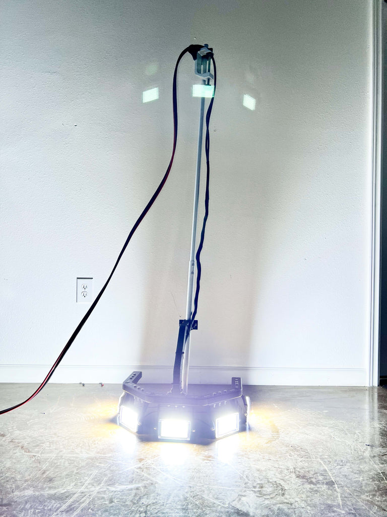 Trolling Motor Bracket and Light Kit (Assembled & Wired)